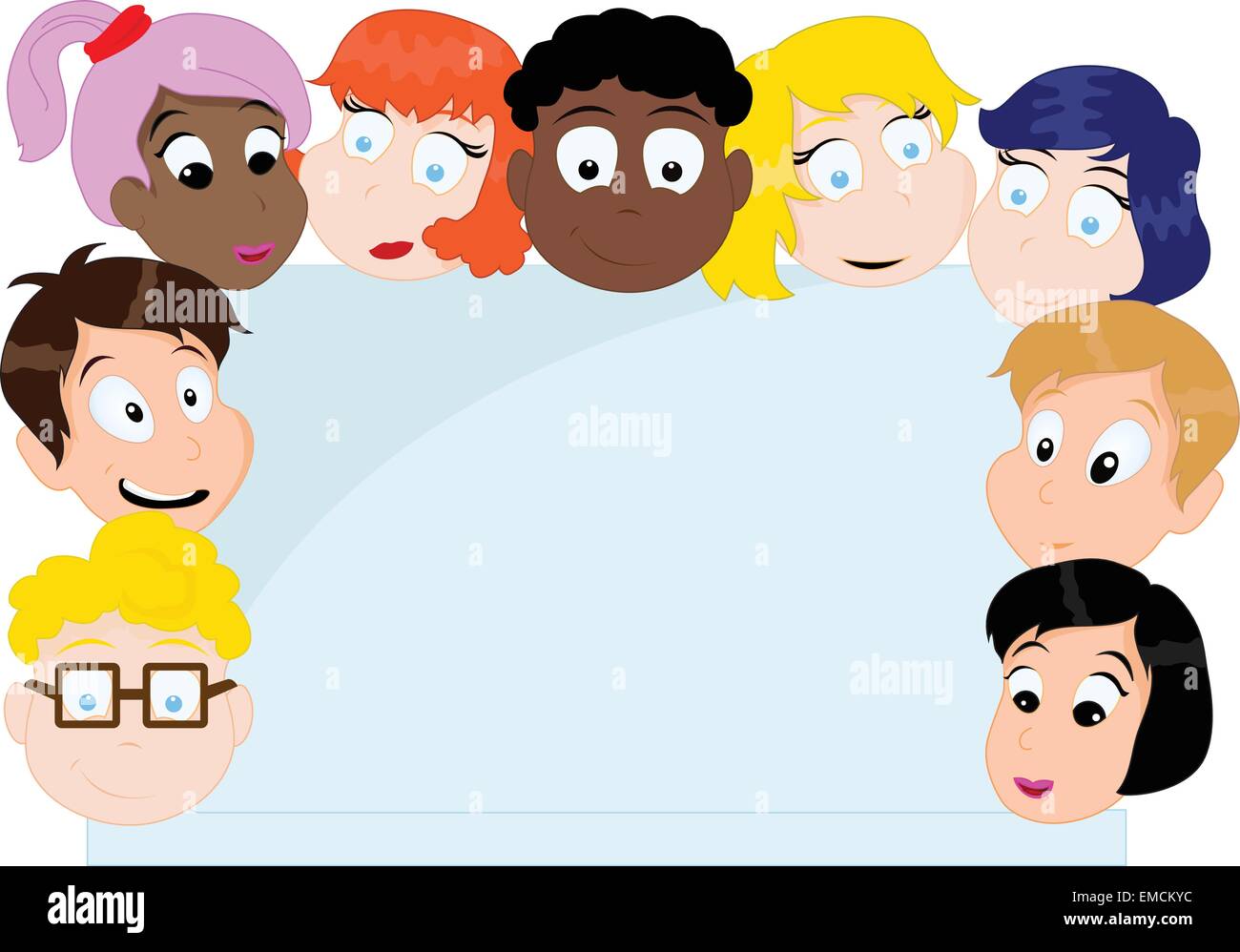 cartoon children group Stock Vector Image & Art - Alamy