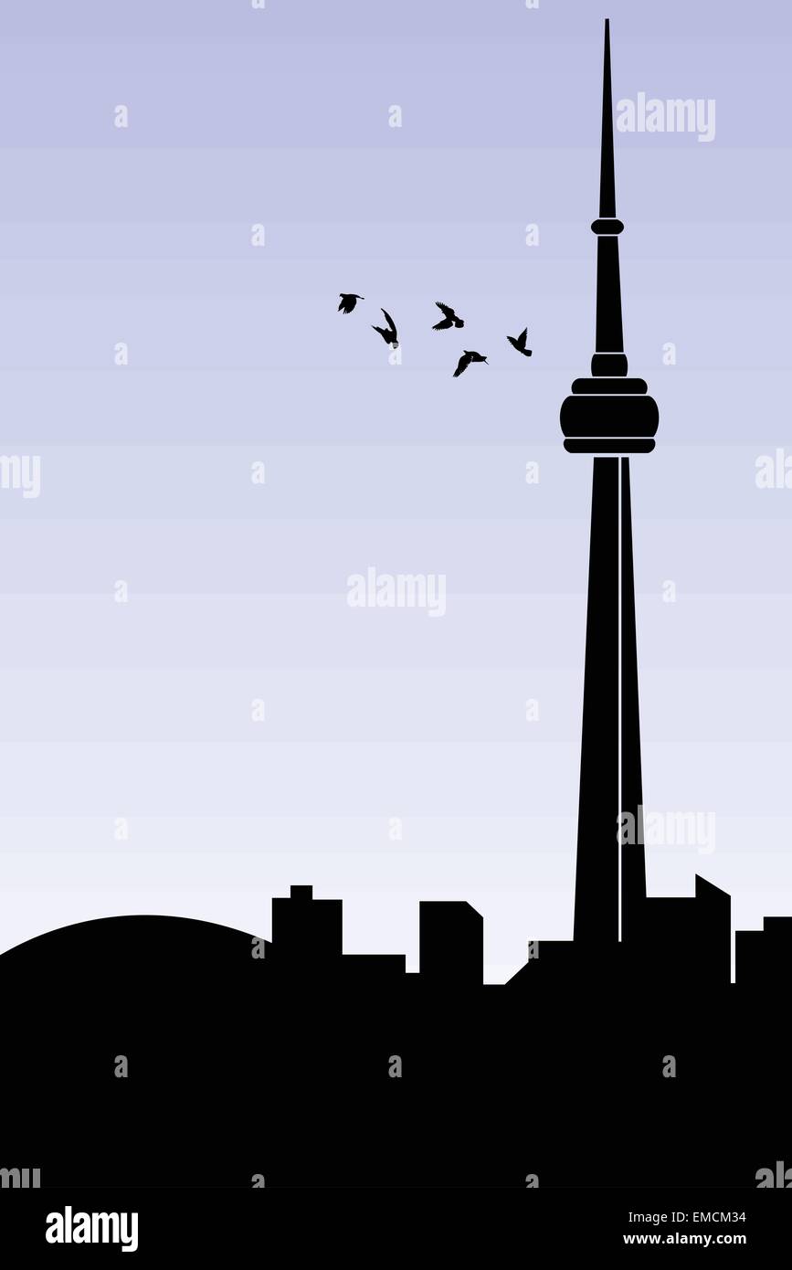 Toronto skyline view Stock Vector Images - Alamy