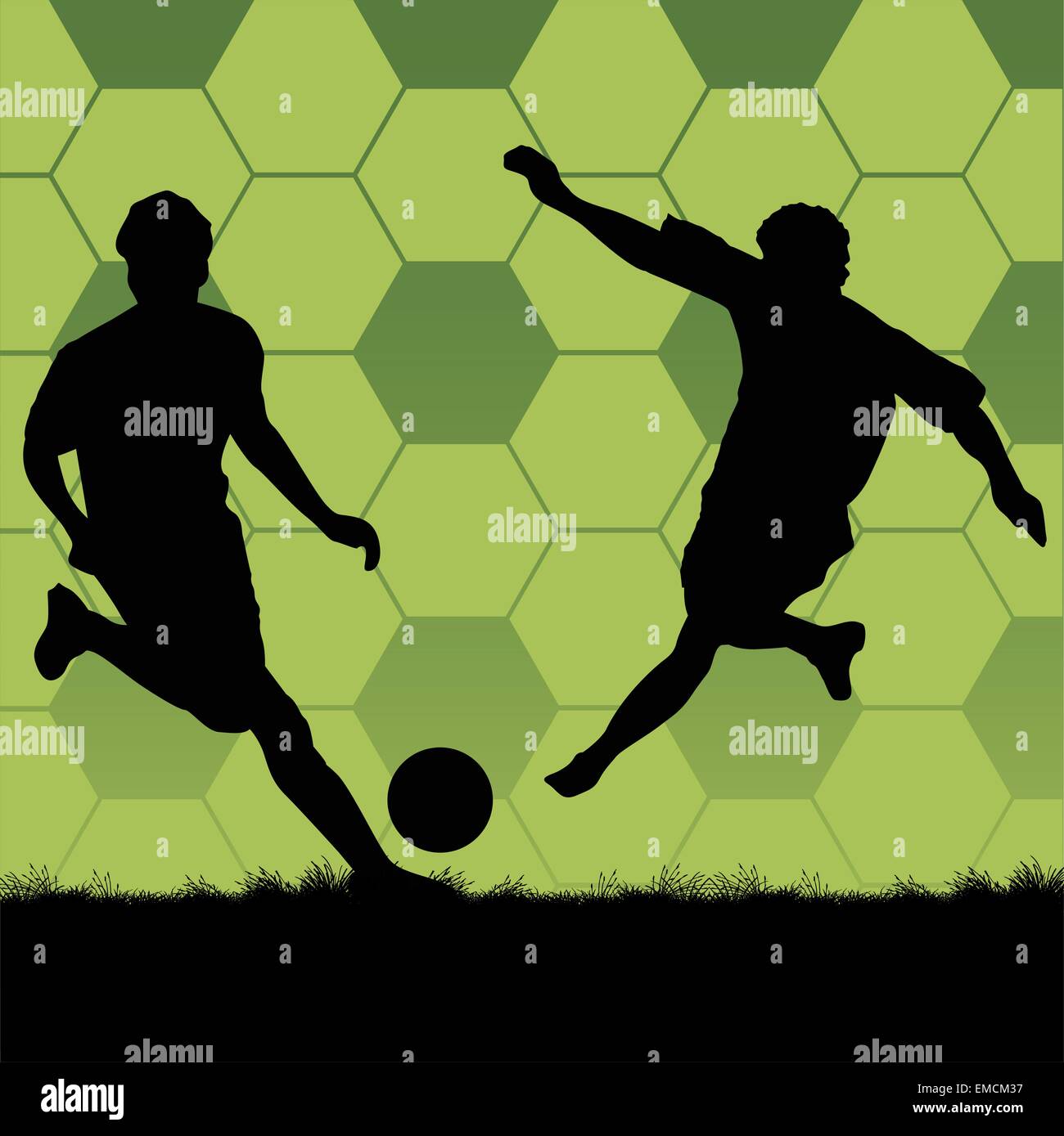 Soccer field and soccer players training Stock Vector Images - Alamy