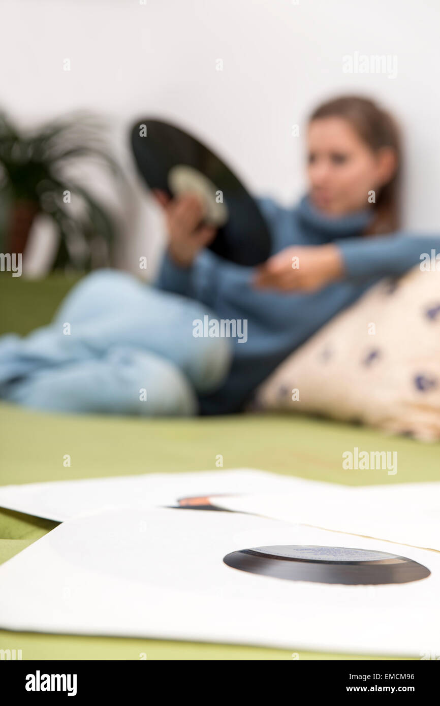 Old fashioned records hi-res stock photography and images - Alamy