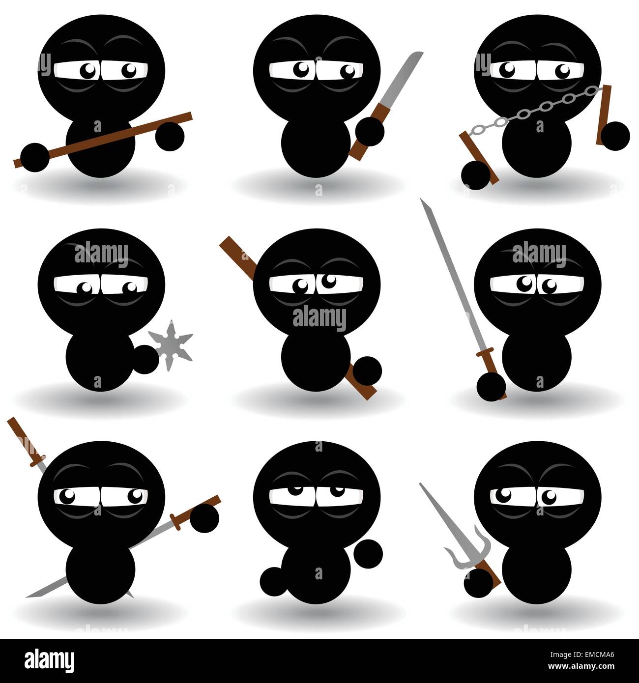 Ninjas Stock Vector Images - Alamy