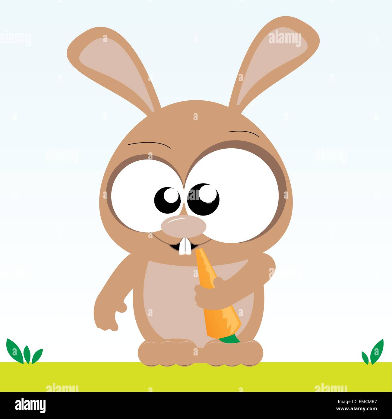 Hungry bunny Stock Vector Images - Alamy