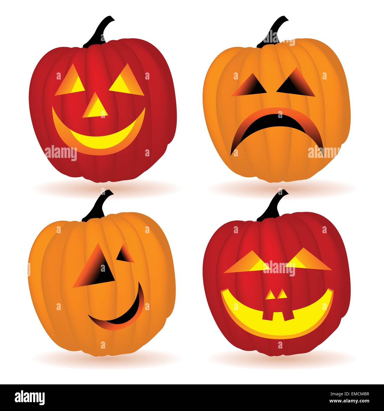 Large ripe orange pumpkins Cut Out Stock Images & Pictures - Alamy