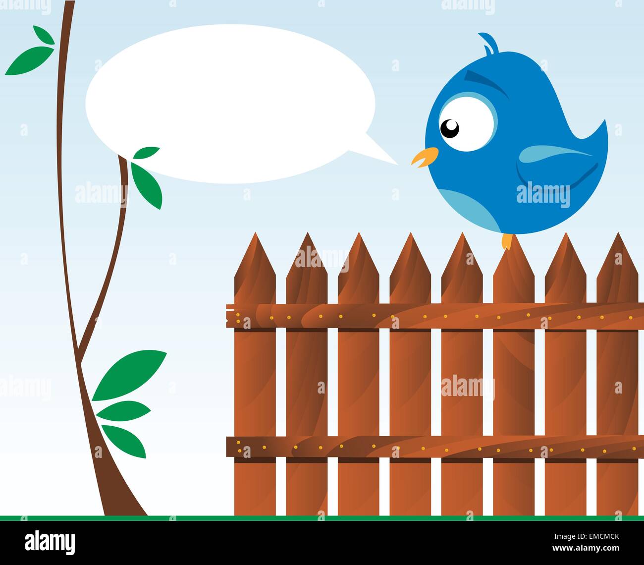 Bird on face Stock Vector Images - Alamy