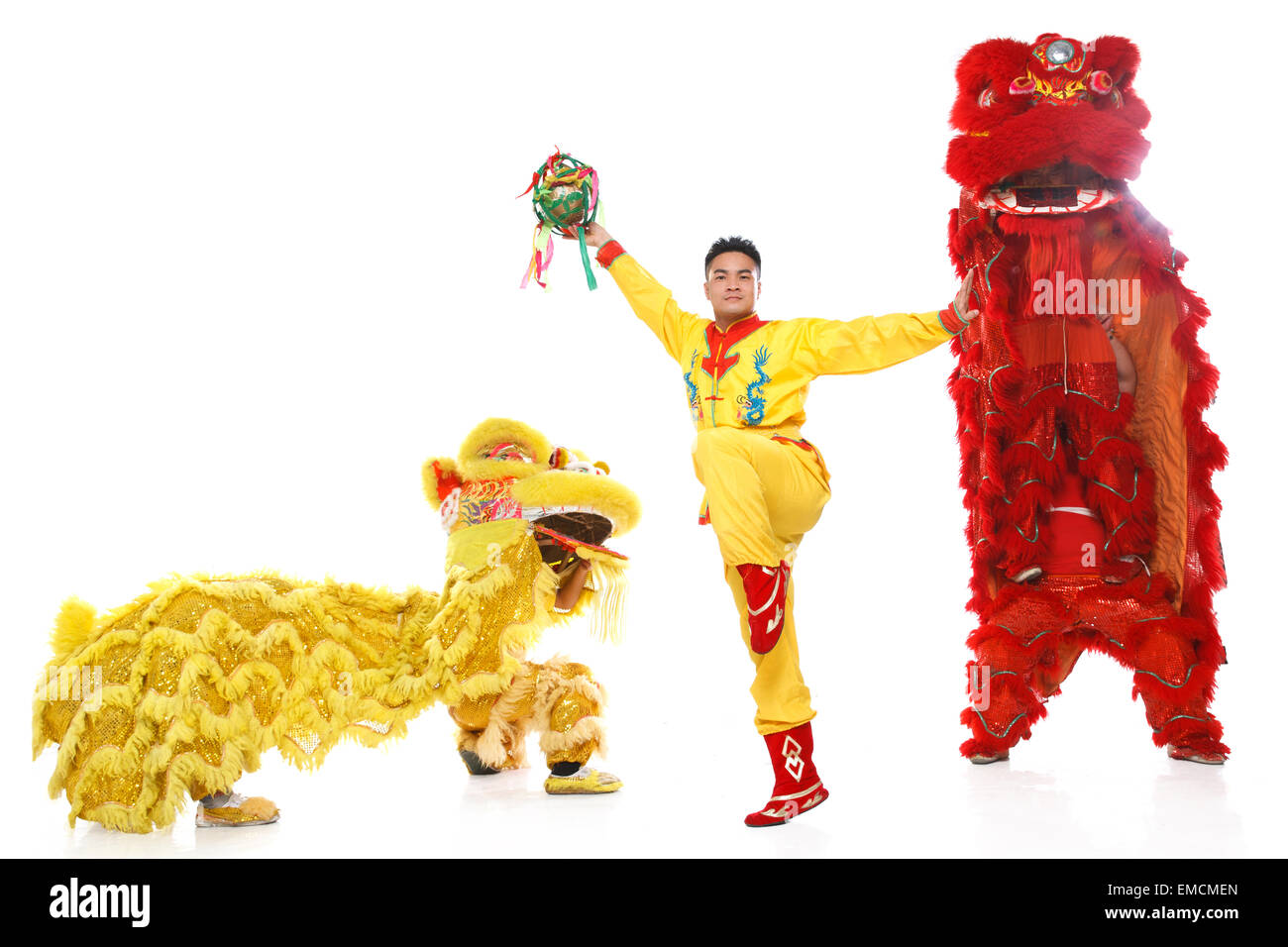 The lion dance Stock Photo - Alamy