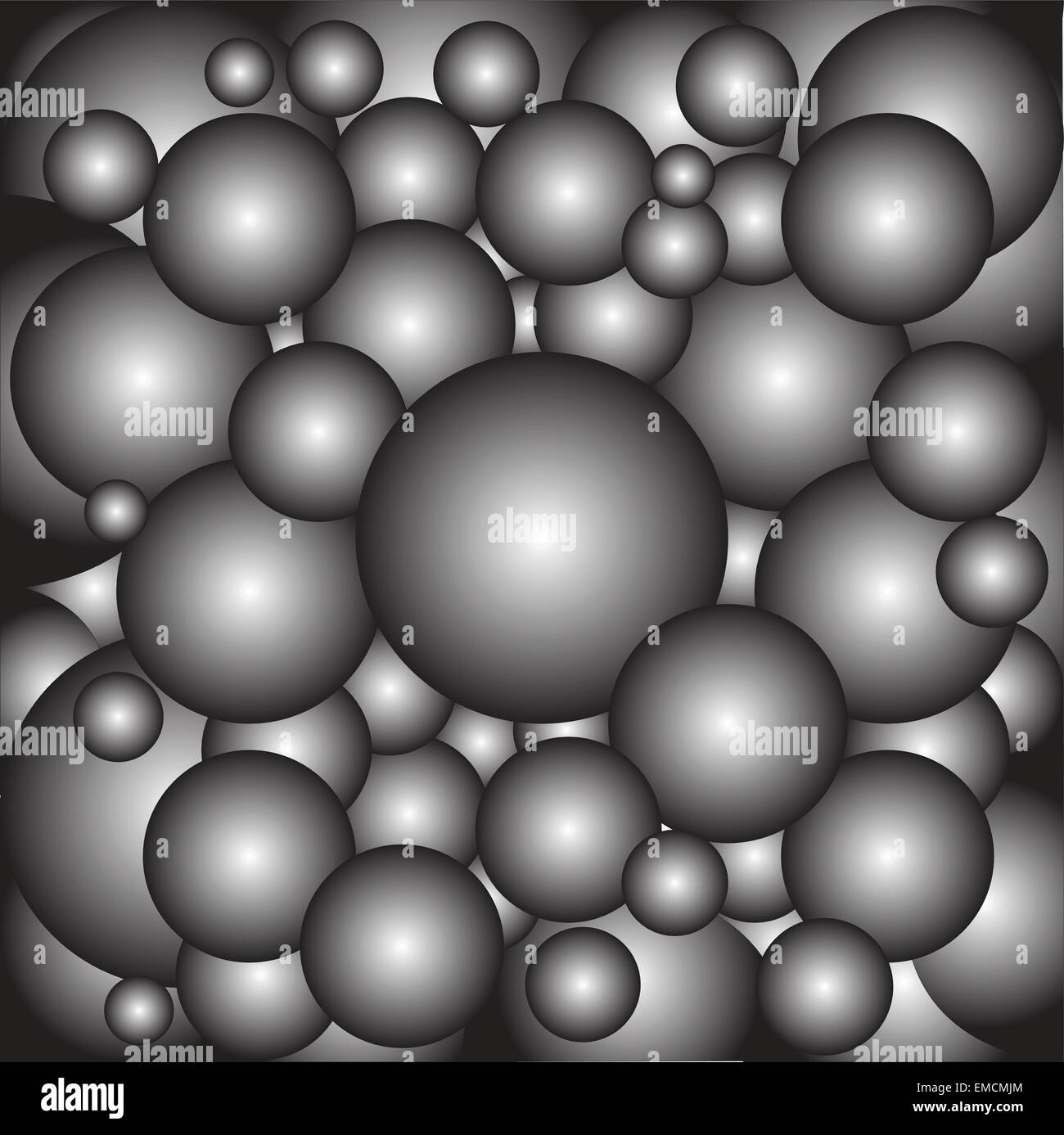 Spherical steel balls Stock Vector Images - Alamy