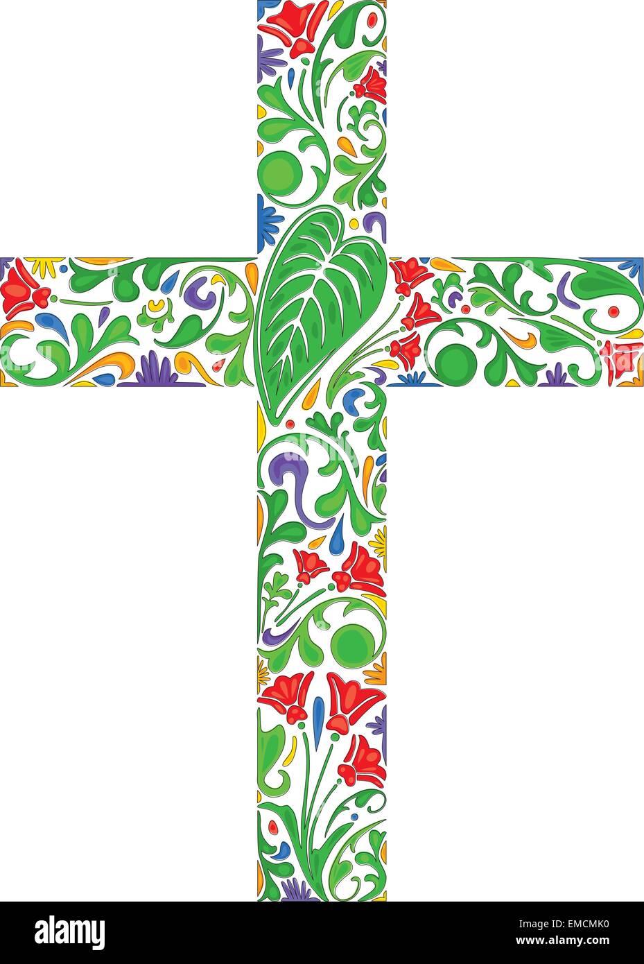 Floral cross hi-res stock photography and images - Alamy
