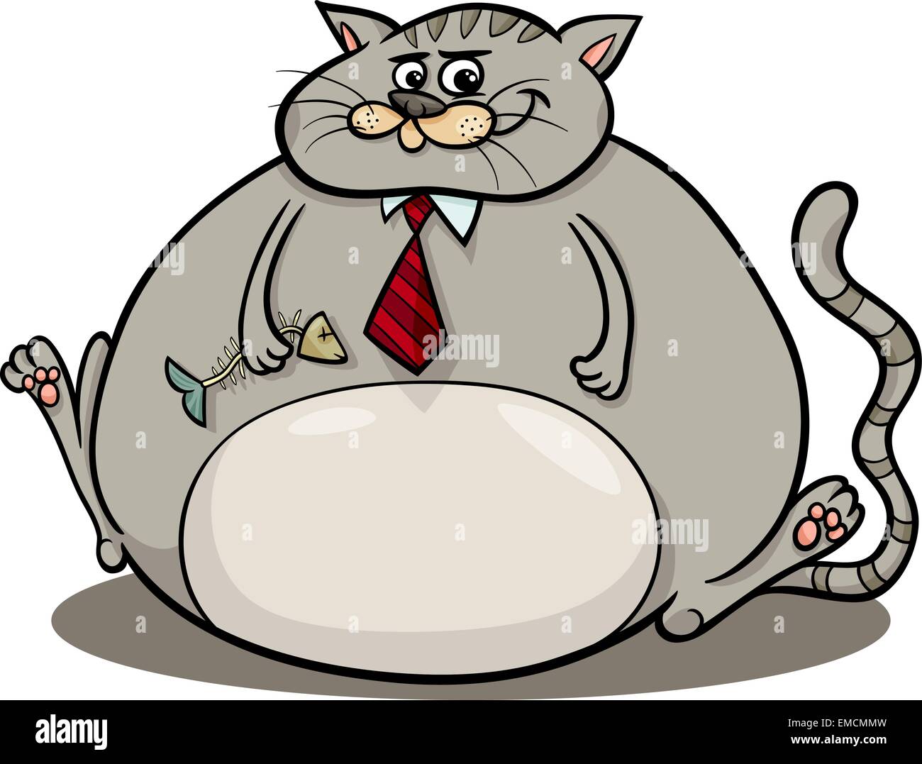fat cat saying cartoon illustration Stock Vector Image & Art - Alamy