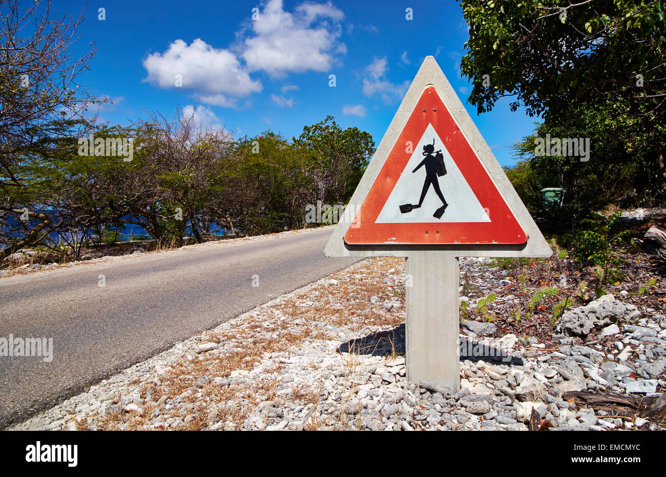 Caribbean road sign hi-res stock photography and images - Alamy