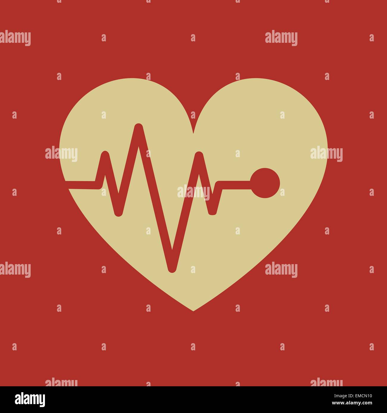 Ecg and blood circulation Stock Vector Images - Alamy