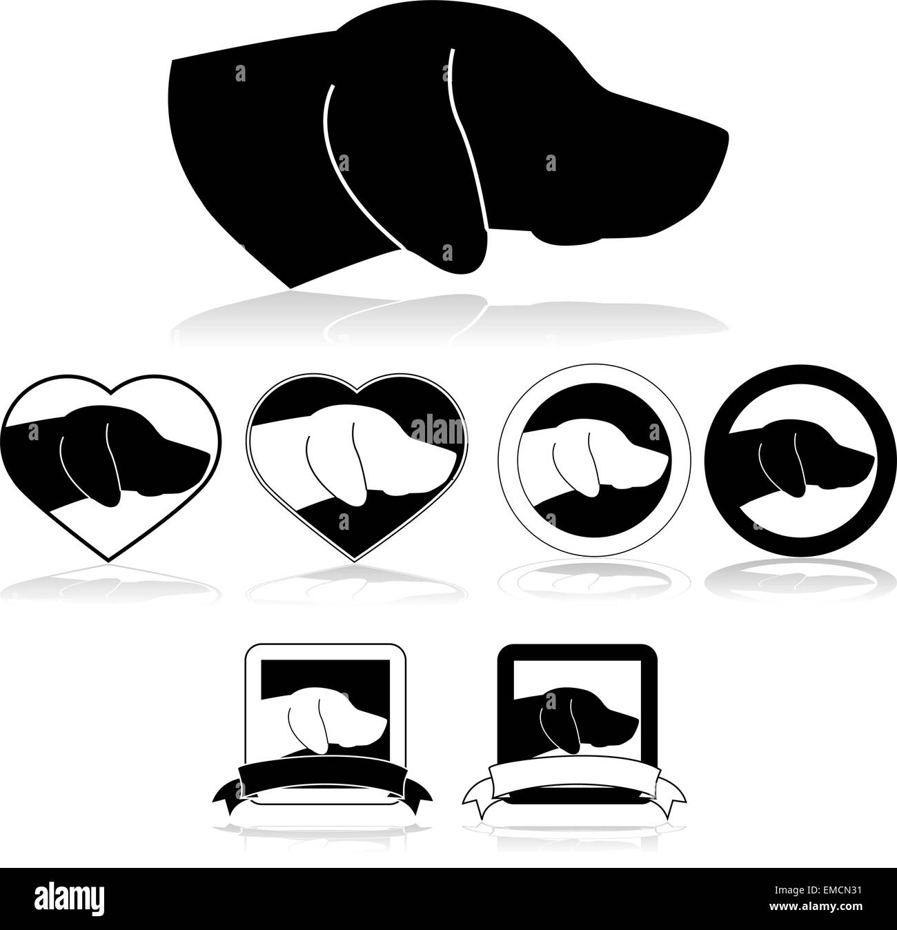 Signs showing head Stock Vector Images - Alamy