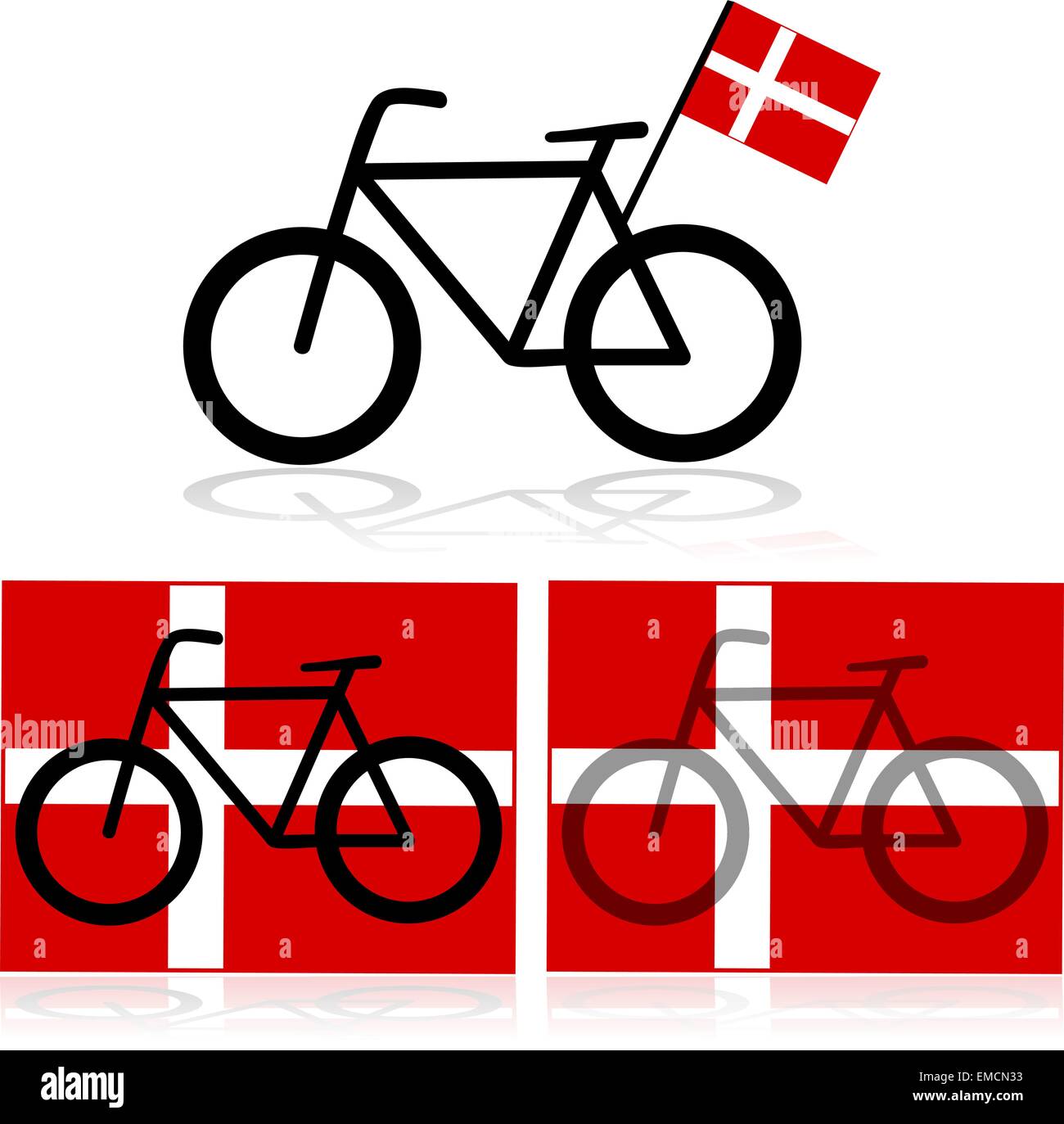 Danish bicycle Stock Vector Images - Alamy