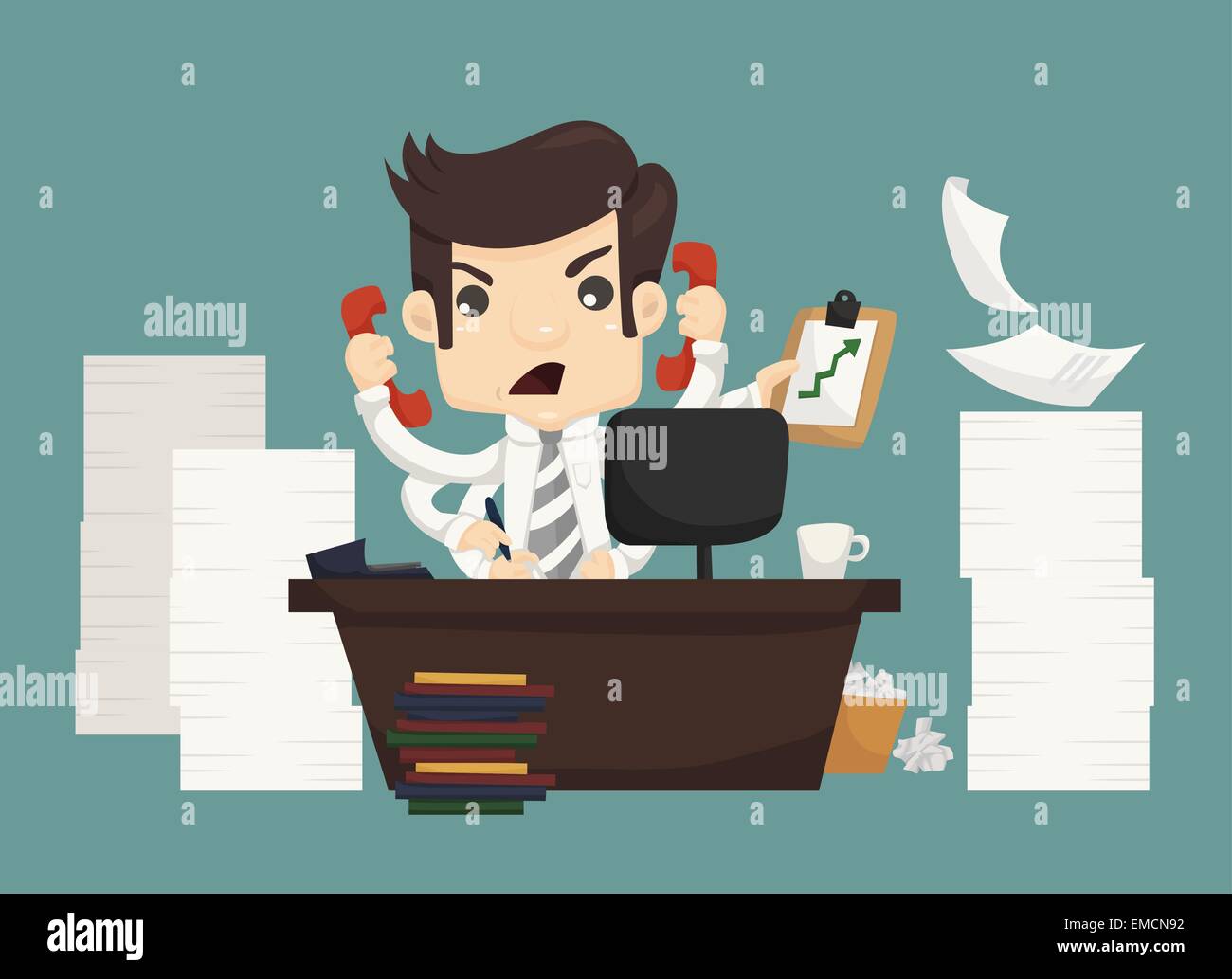 Busy At Work Cartoon