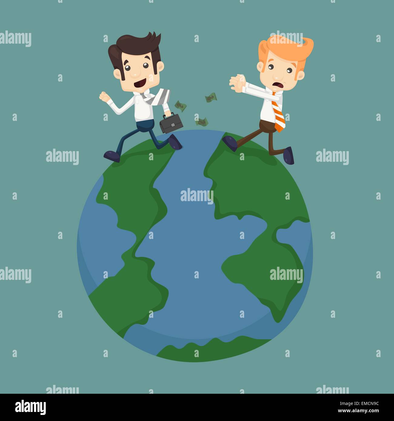 Worldwide business men Stock Vector Images - Alamy