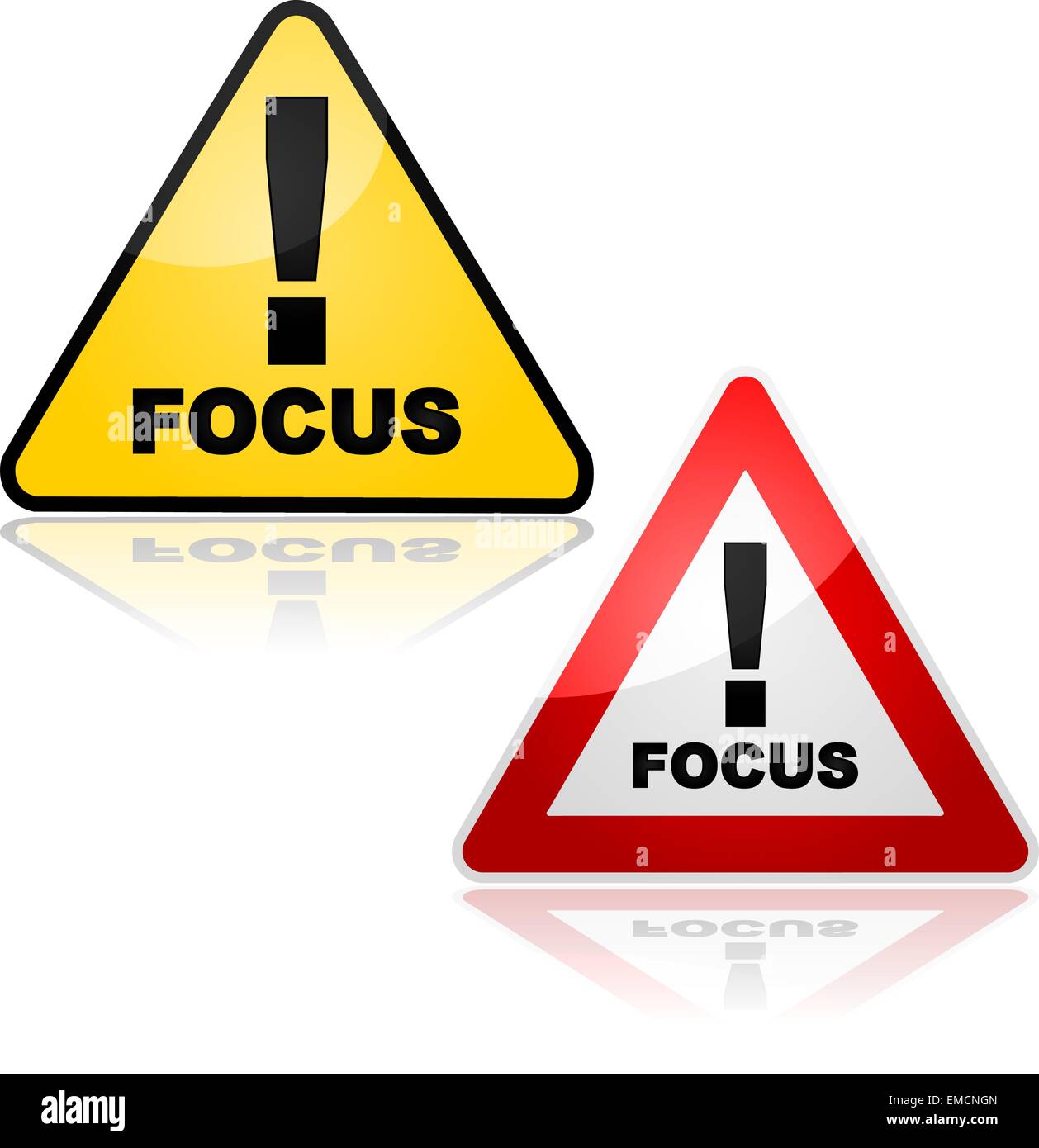 Focus attention Stock Vector Images - Alamy