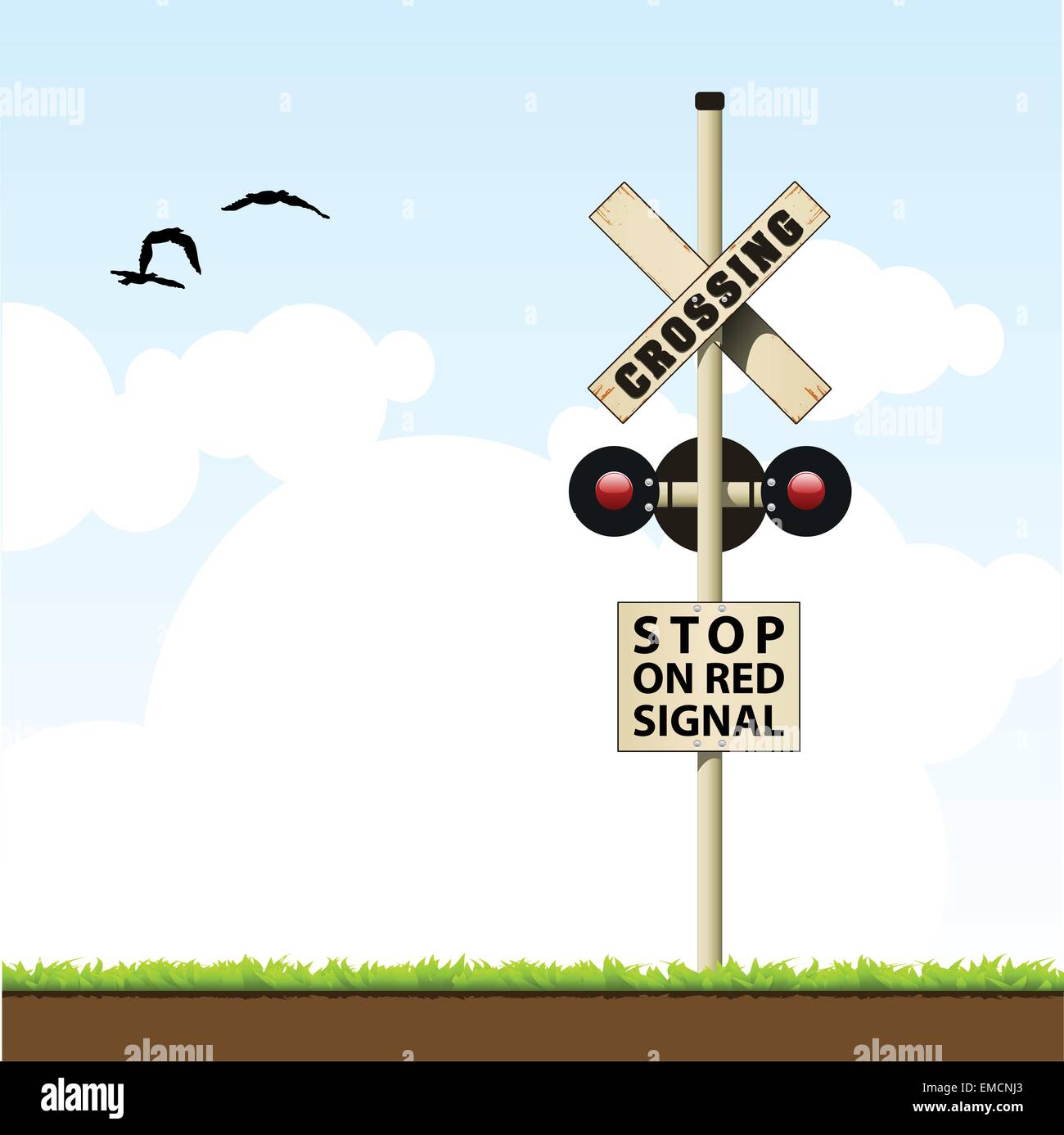 Railroad crossing sign hi-res stock photography and images - Alamy