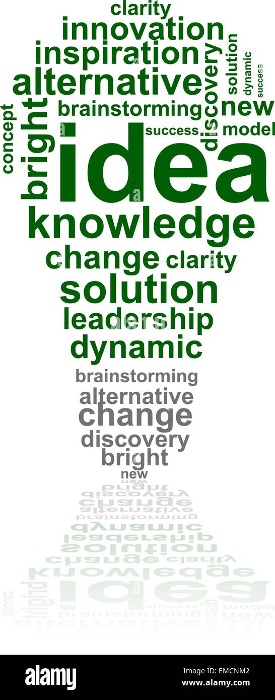 Innovation bulb word cloud concept hi-res stock photography and images ...