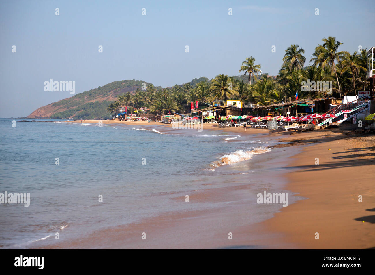 India, Goa, Anjuna, view to Anjuna Beach Stock Photo - Alamy