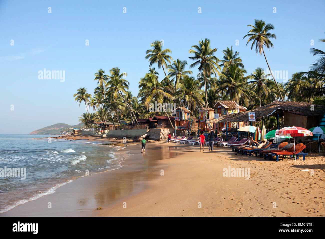 India, Goa, Anjuna, view to Anjuna Beach Stock Photo - Alamy