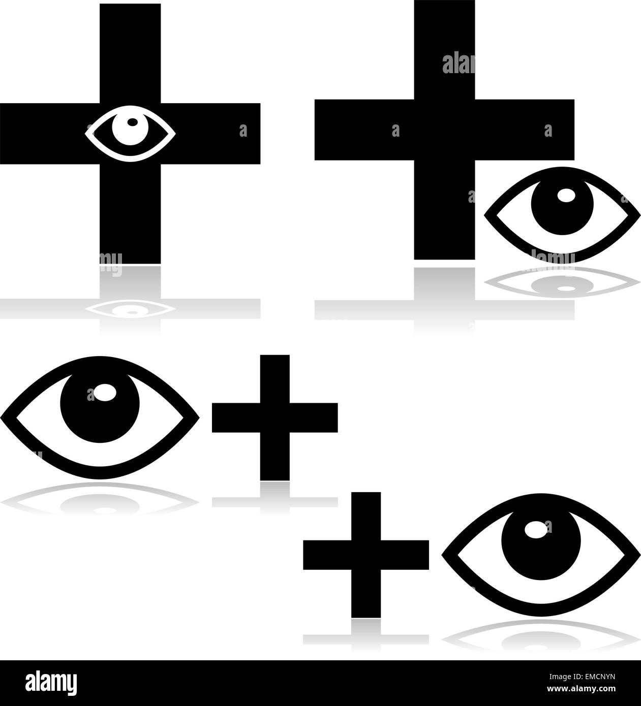 Eye doctor concept vector Cut Out Stock Images & Pictures - Alamy