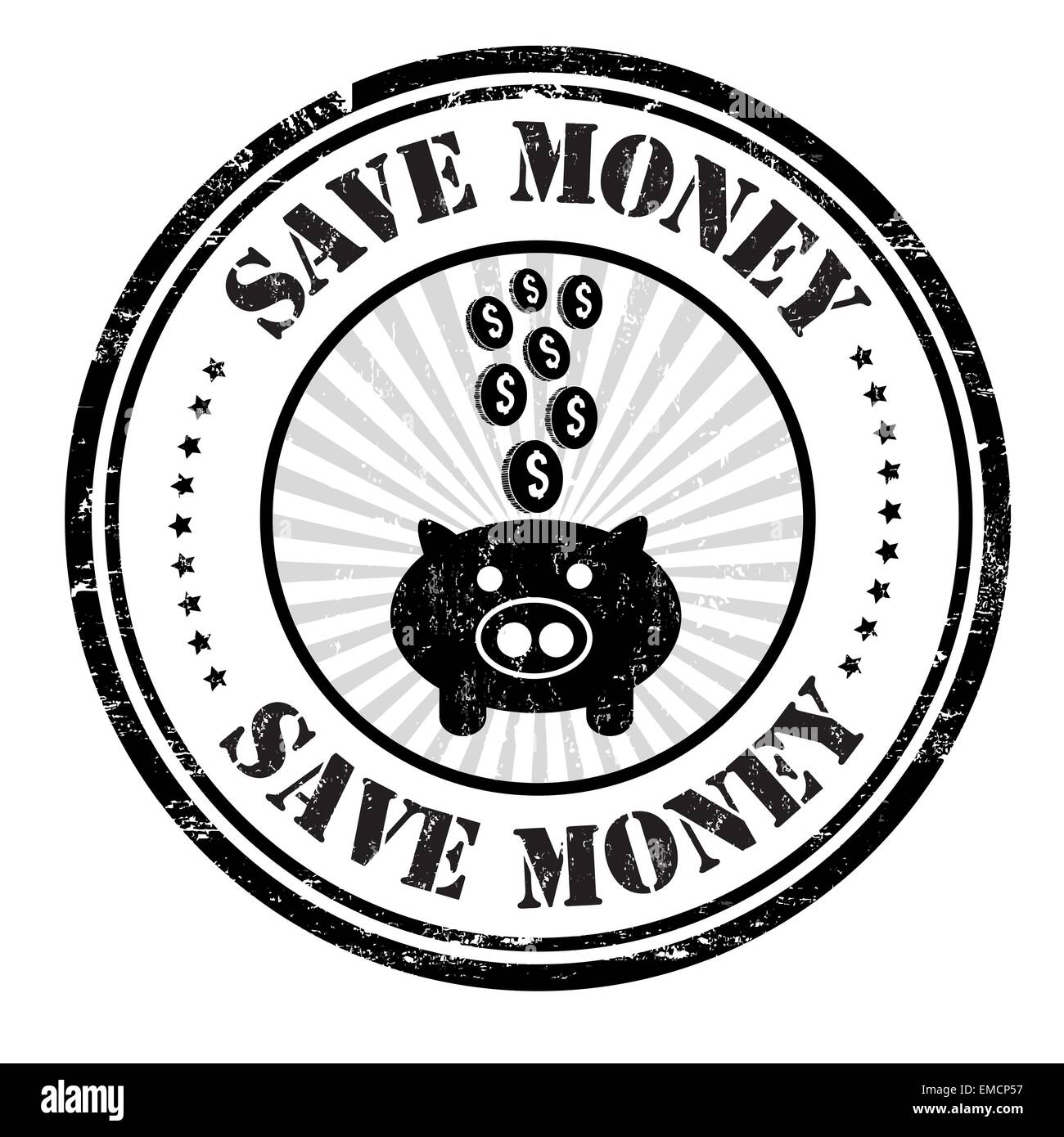 Save money stamp Stock Vector Image & Art - Alamy