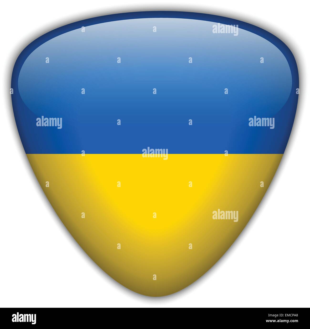 Ukraine Flag Glossy Button Stock Vector Image & Art - Alamy
