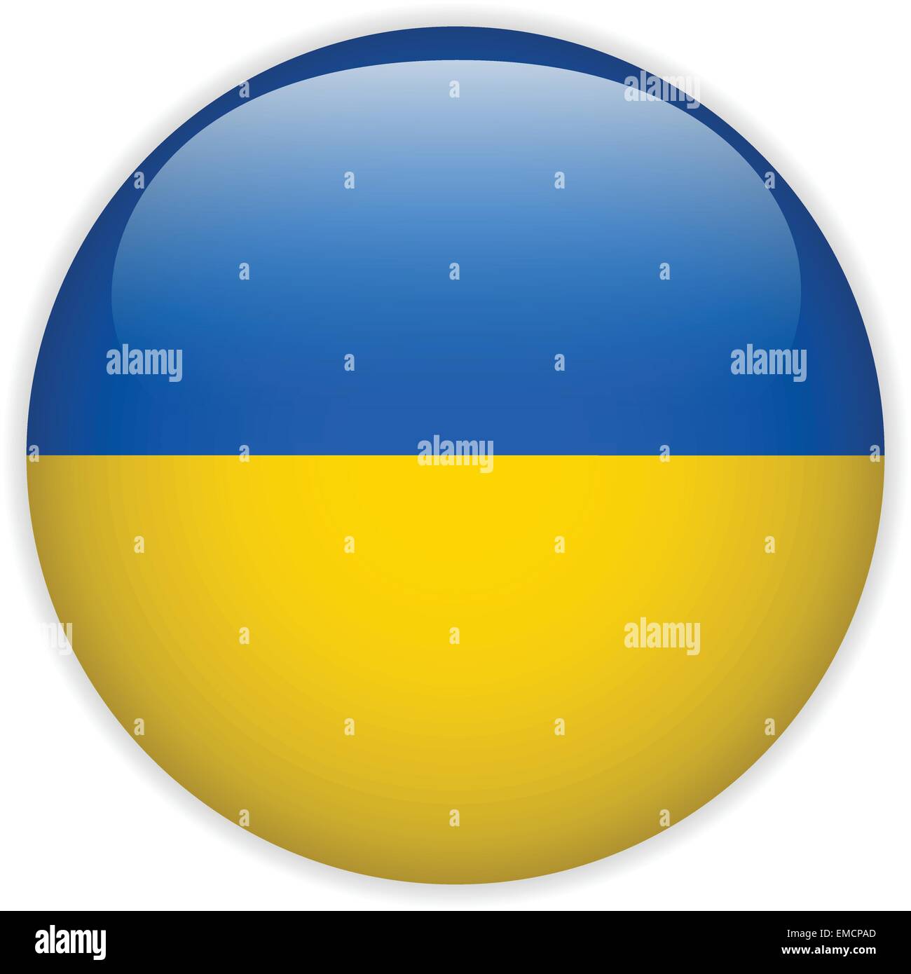 Ukraine Flag Glossy Button Stock Vector Image & Art - Alamy