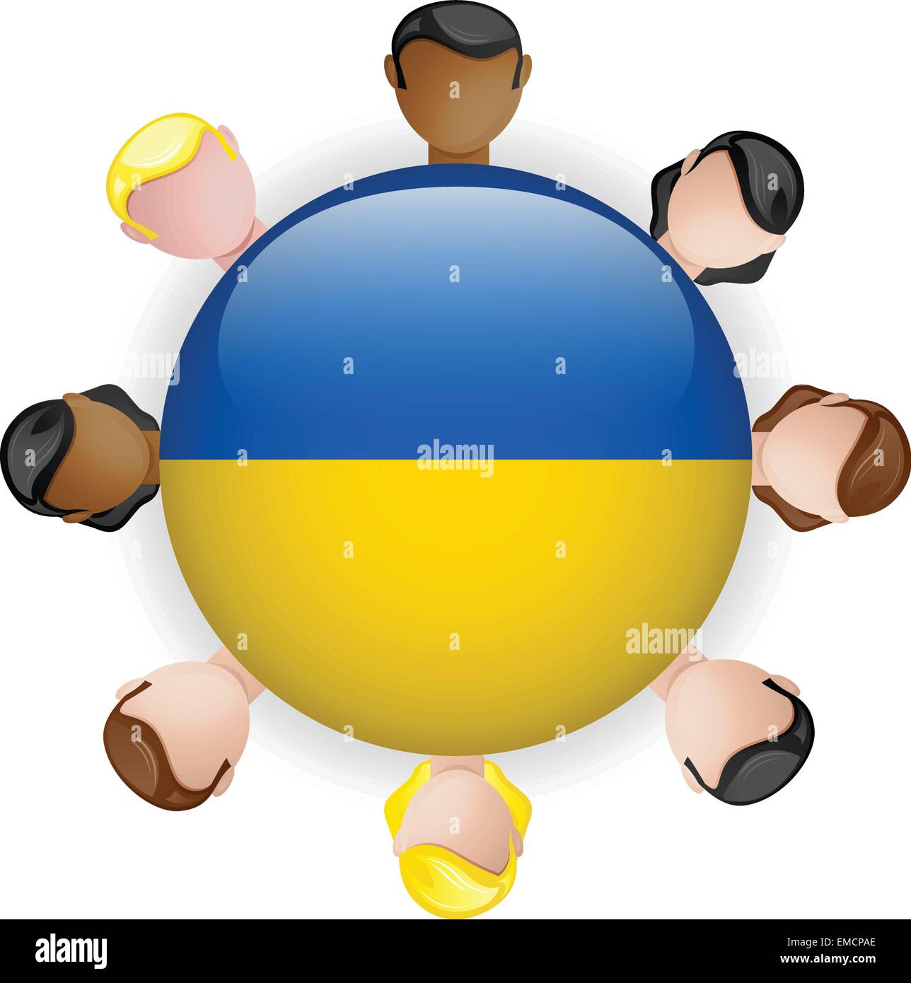 People ukrainian flag Stock Vector Images - Alamy