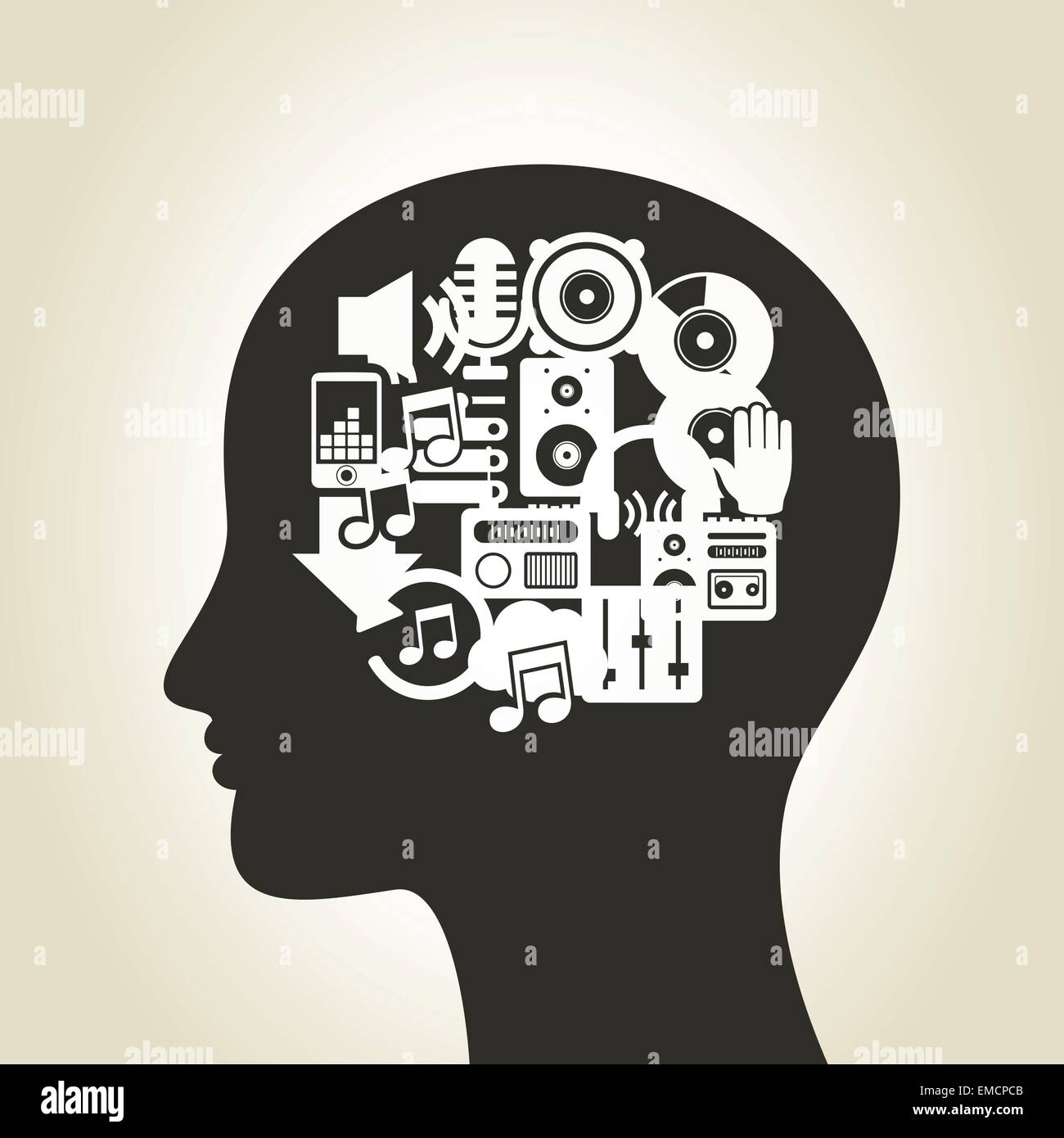 Brain music hi-res stock photography and images - Alamy