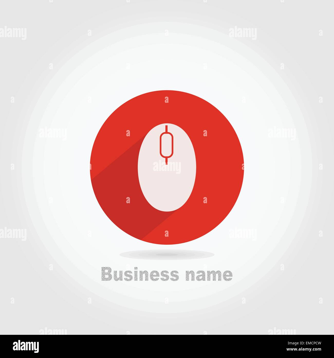 Red computer mouse Stock Vector Images - Alamy