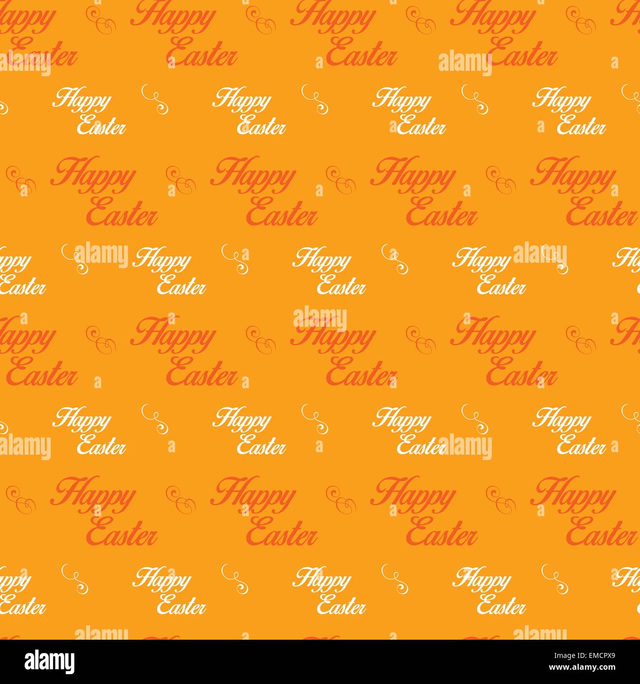 Happy Easter Letter Orange Seamless Background Stock Vector Image & Art ...