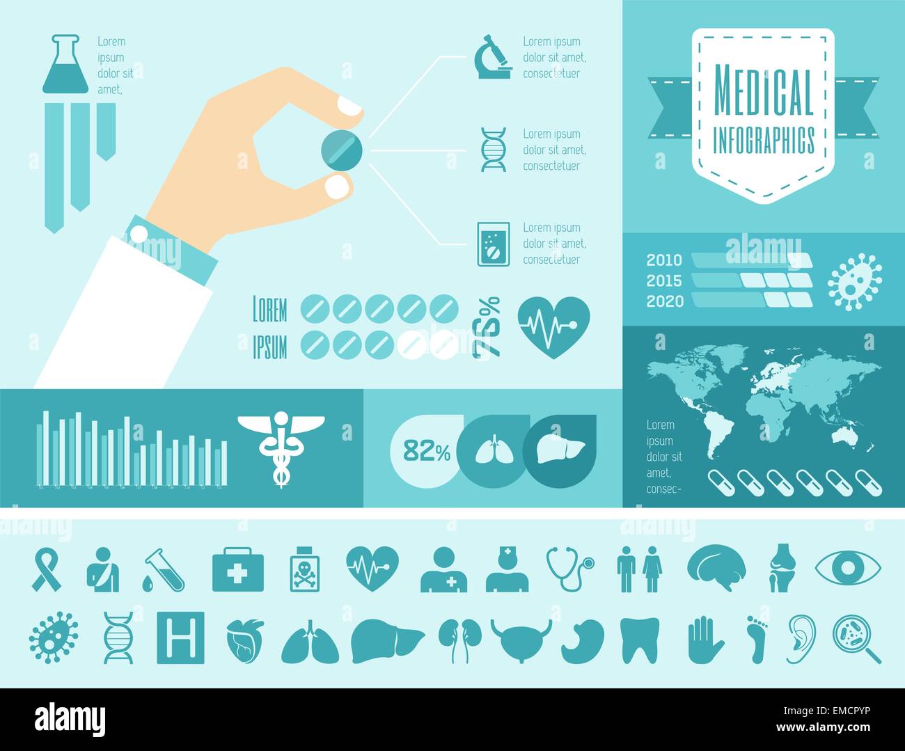 Medical Infographic Template Stock Vector Image & Art - Alamy