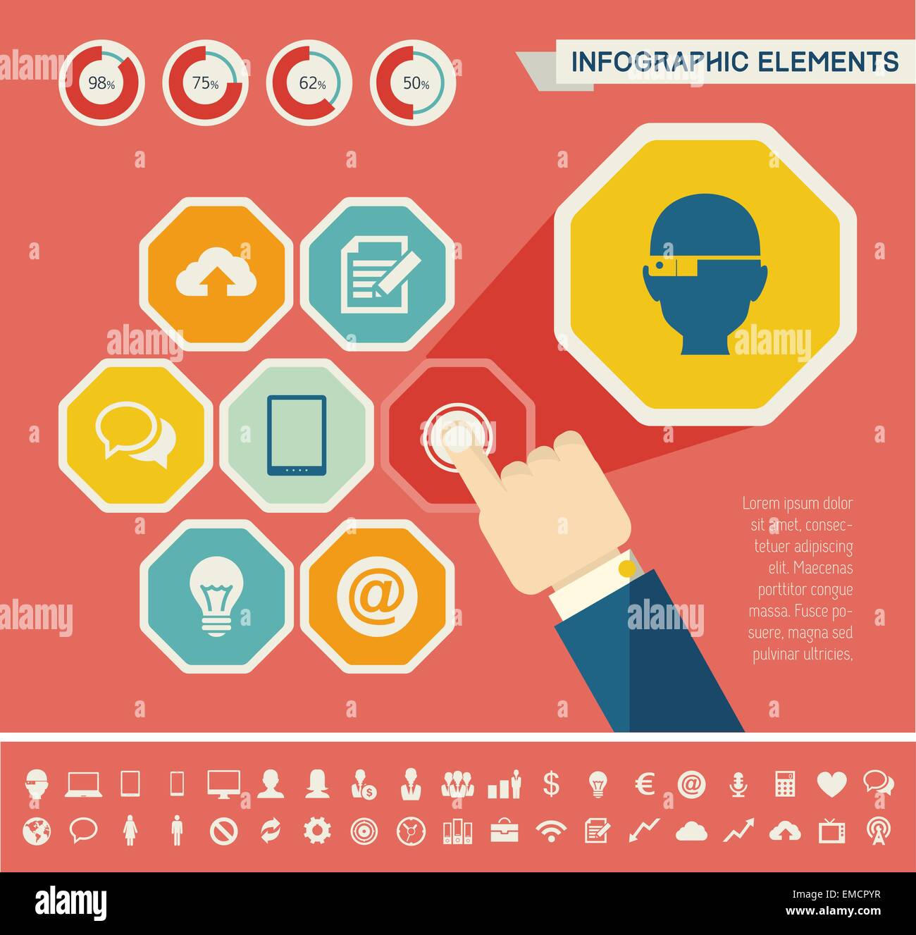 IT Industry Infographic Elements Stock Vector Image & Art - Alamy
