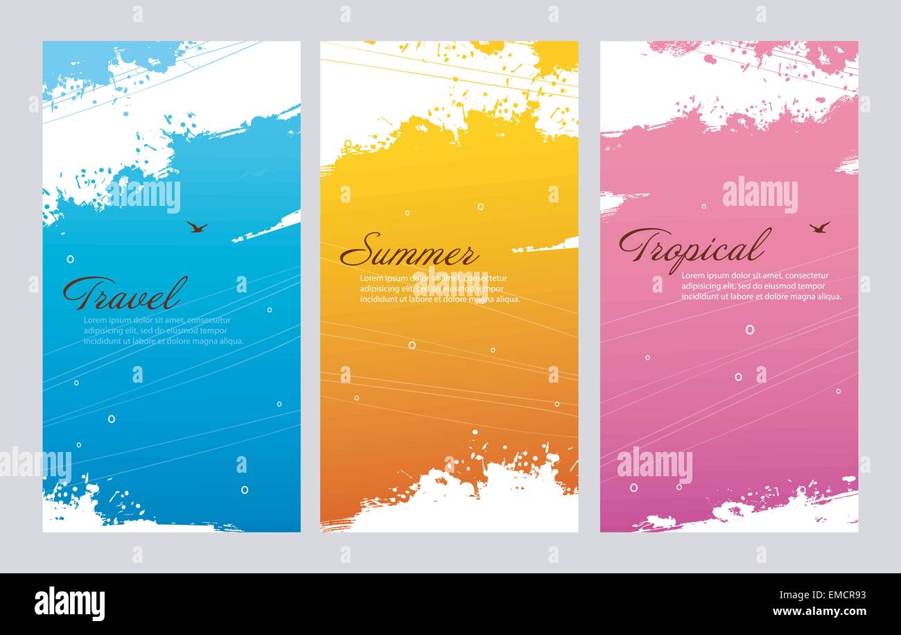 Color summer set with splash Stock Vector Image & Art - Alamy