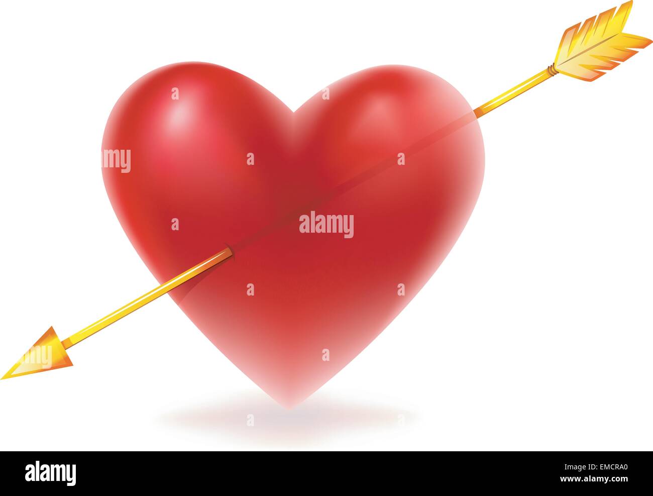 Red heart shape Stock Vector Image & Art - Alamy