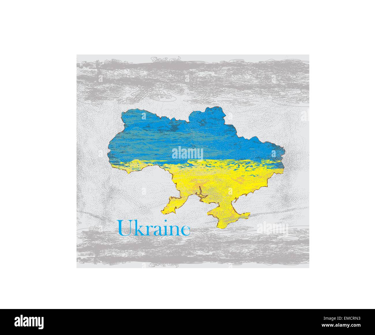 Ukraine flag map hi-res stock photography and images - Alamy