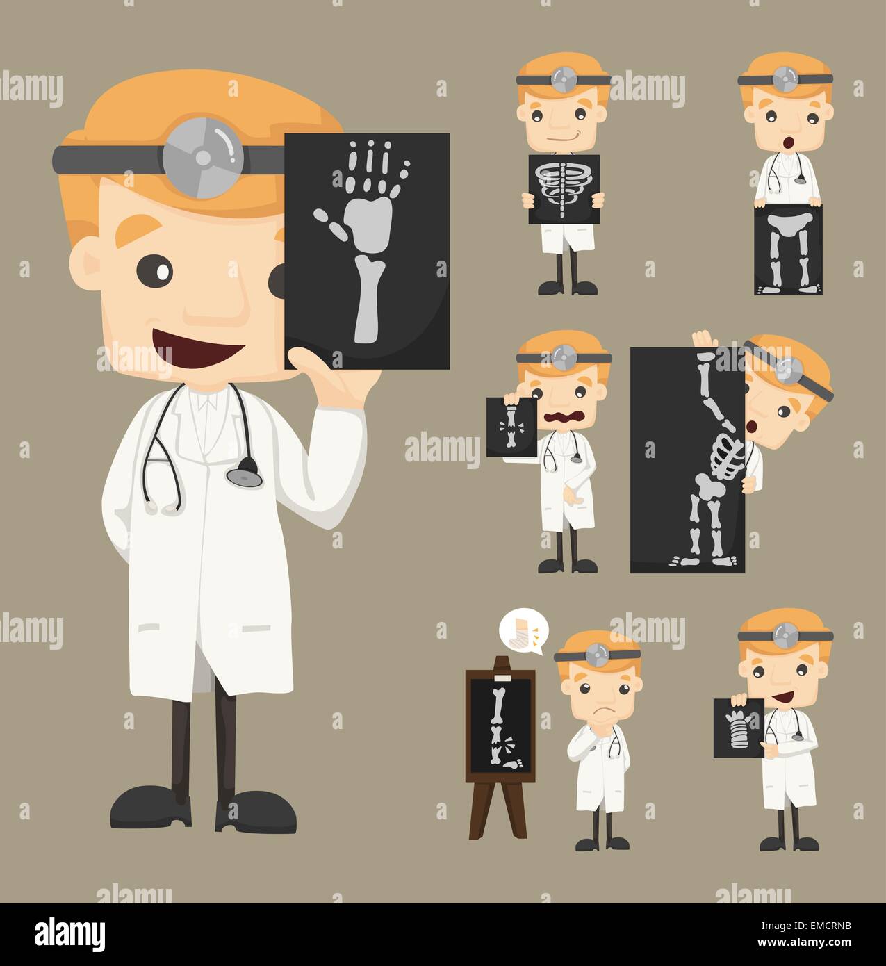 Chest x ray cartoon hi-res stock photography and images - Alamy