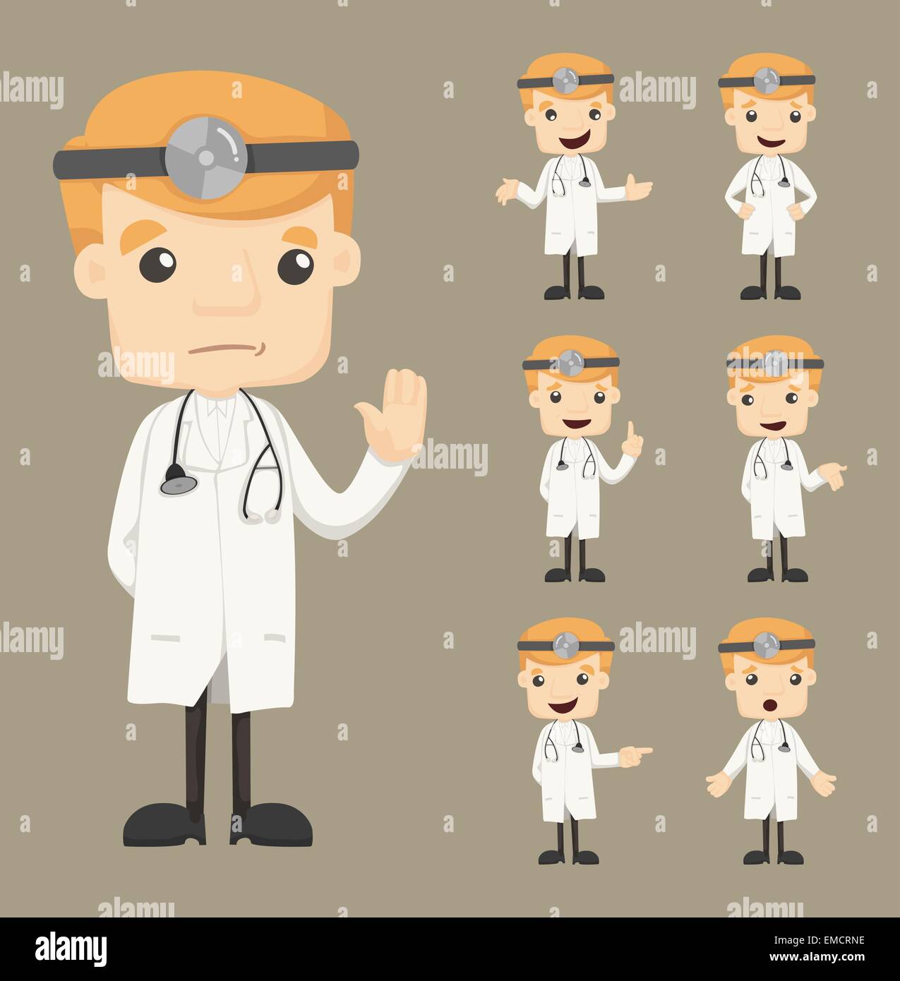 Medicine characters set hospital Stock Vector Images - Alamy