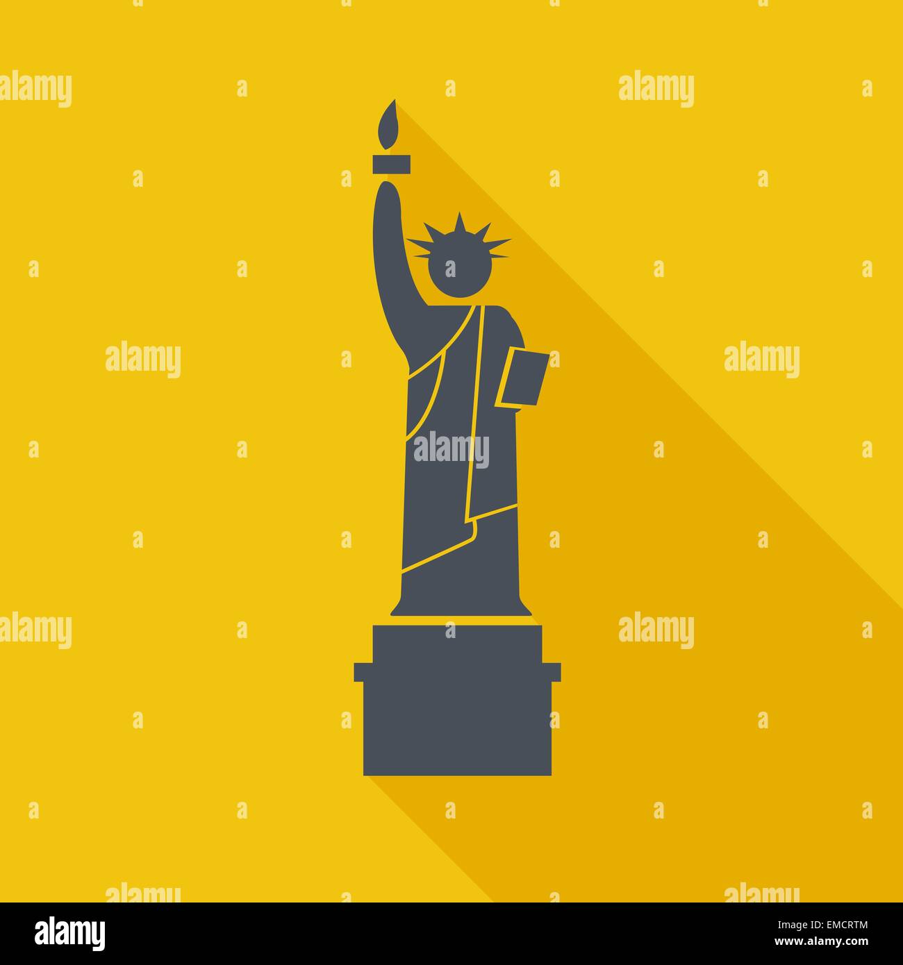 Flat statue Stock Vector Images - Alamy