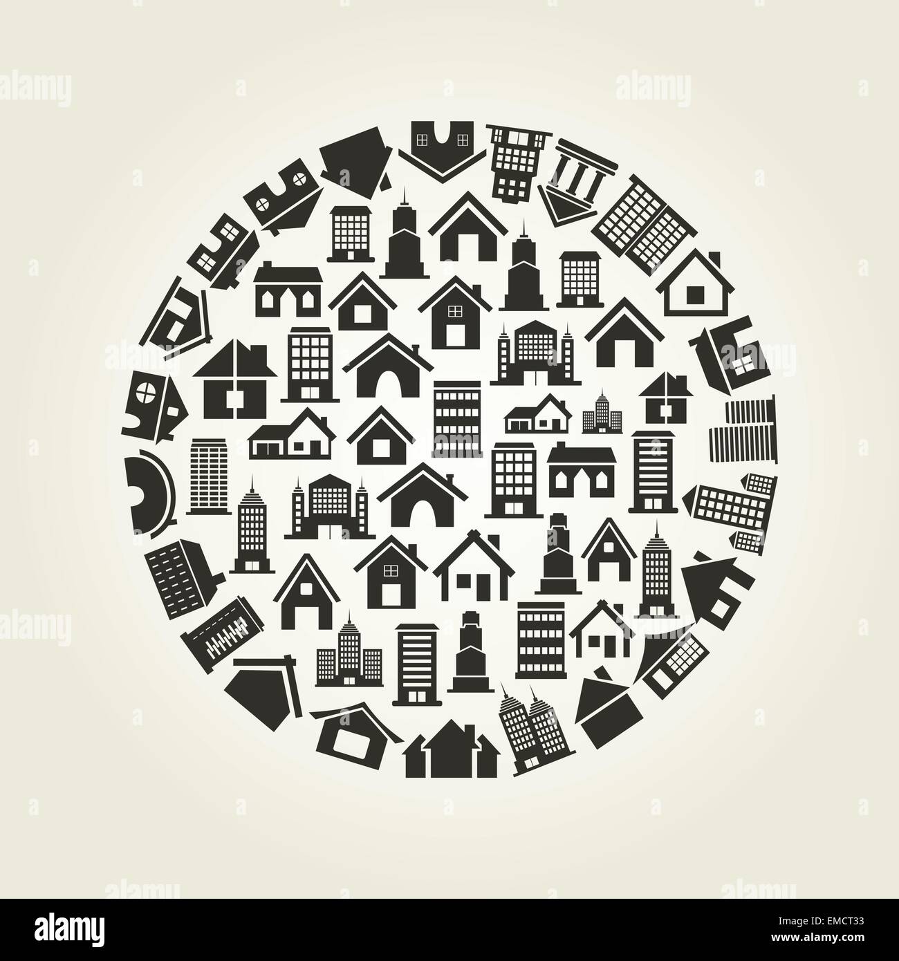 Street light icon circle Stock Vector Images - Alamy