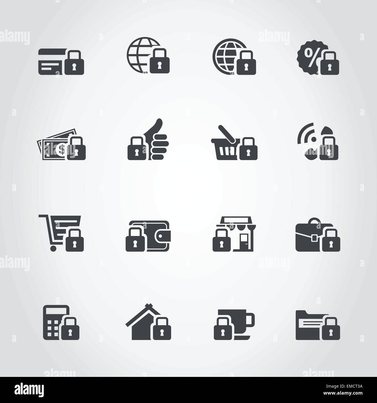 Lock world Stock Vector Images - Alamy