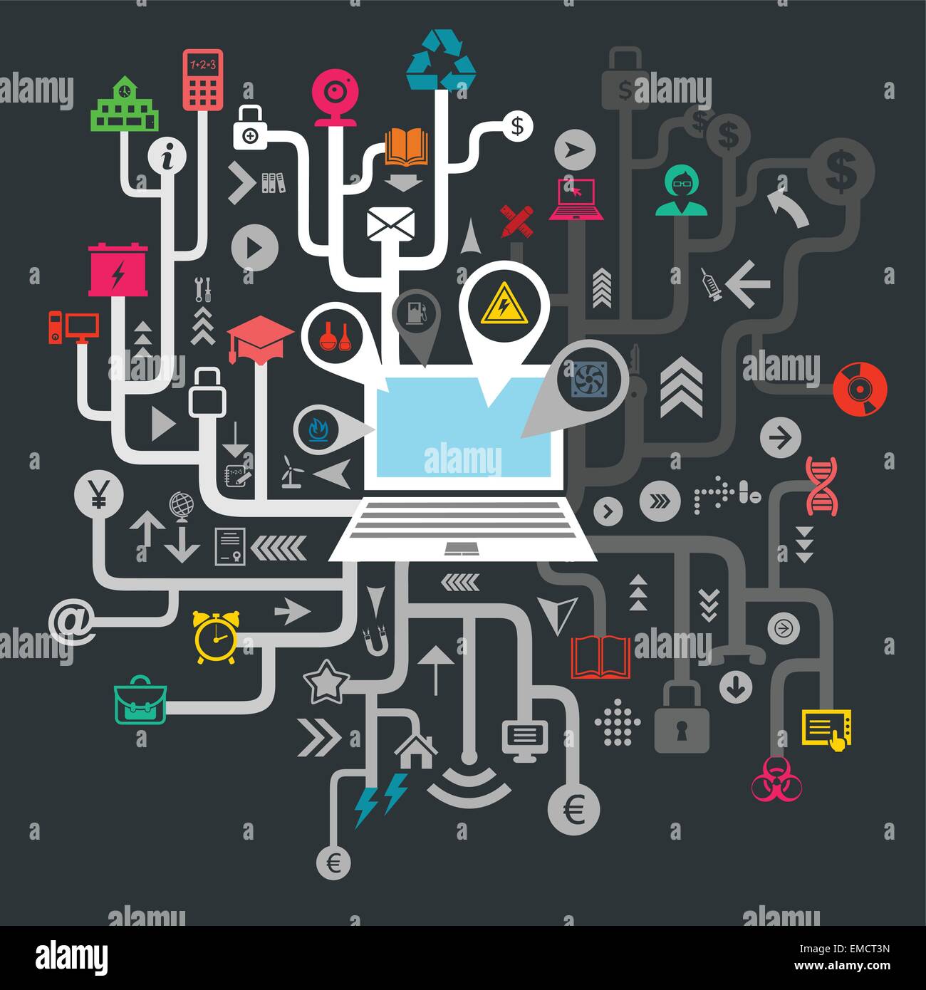 Science the computer Stock Vector Image & Art - Alamy