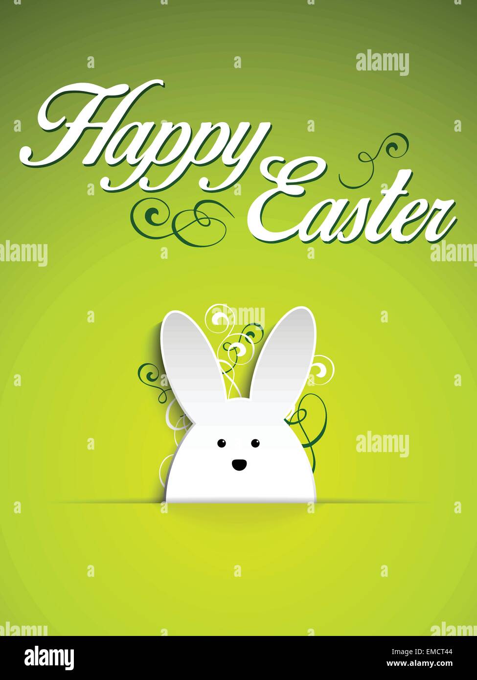 Green easter egg isolated on Stock Vector Images - Alamy
