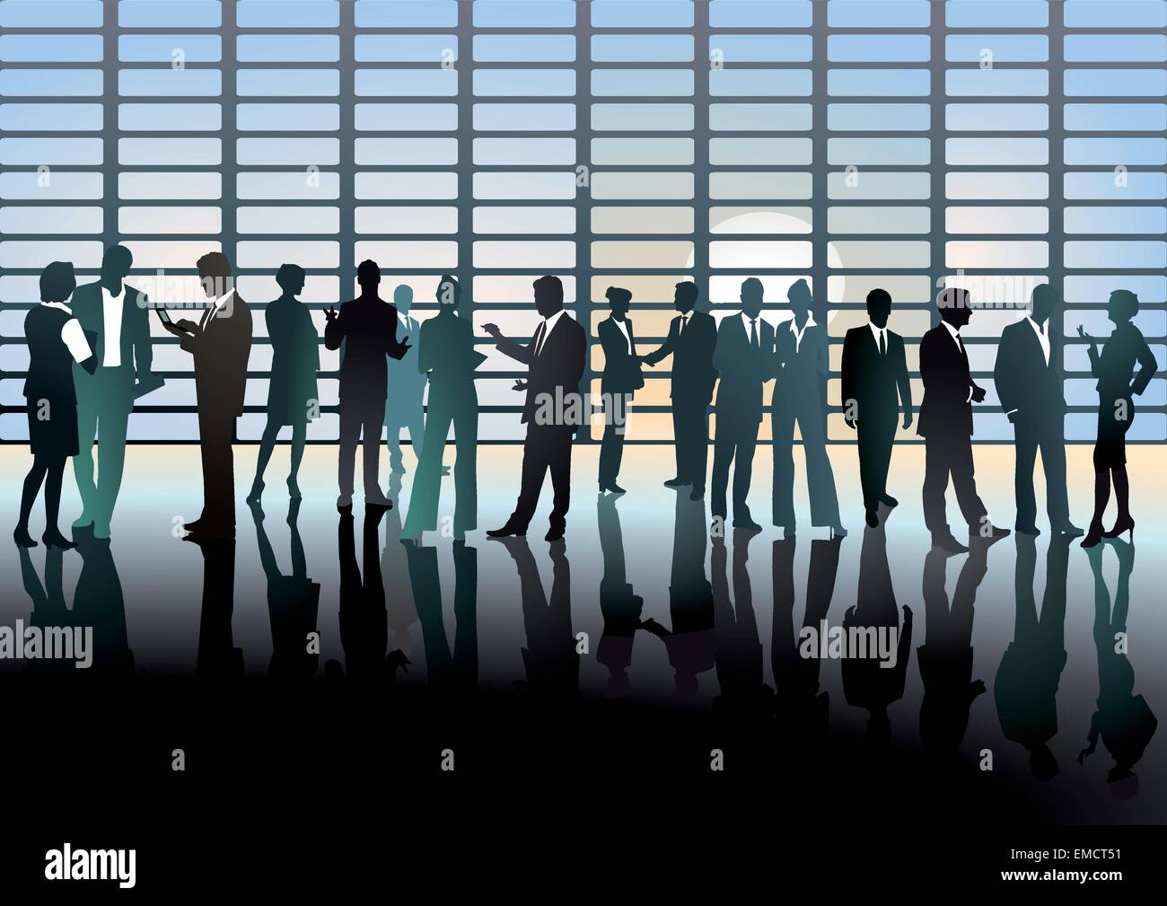 Senior management team meeting Stock Vector Images - Alamy