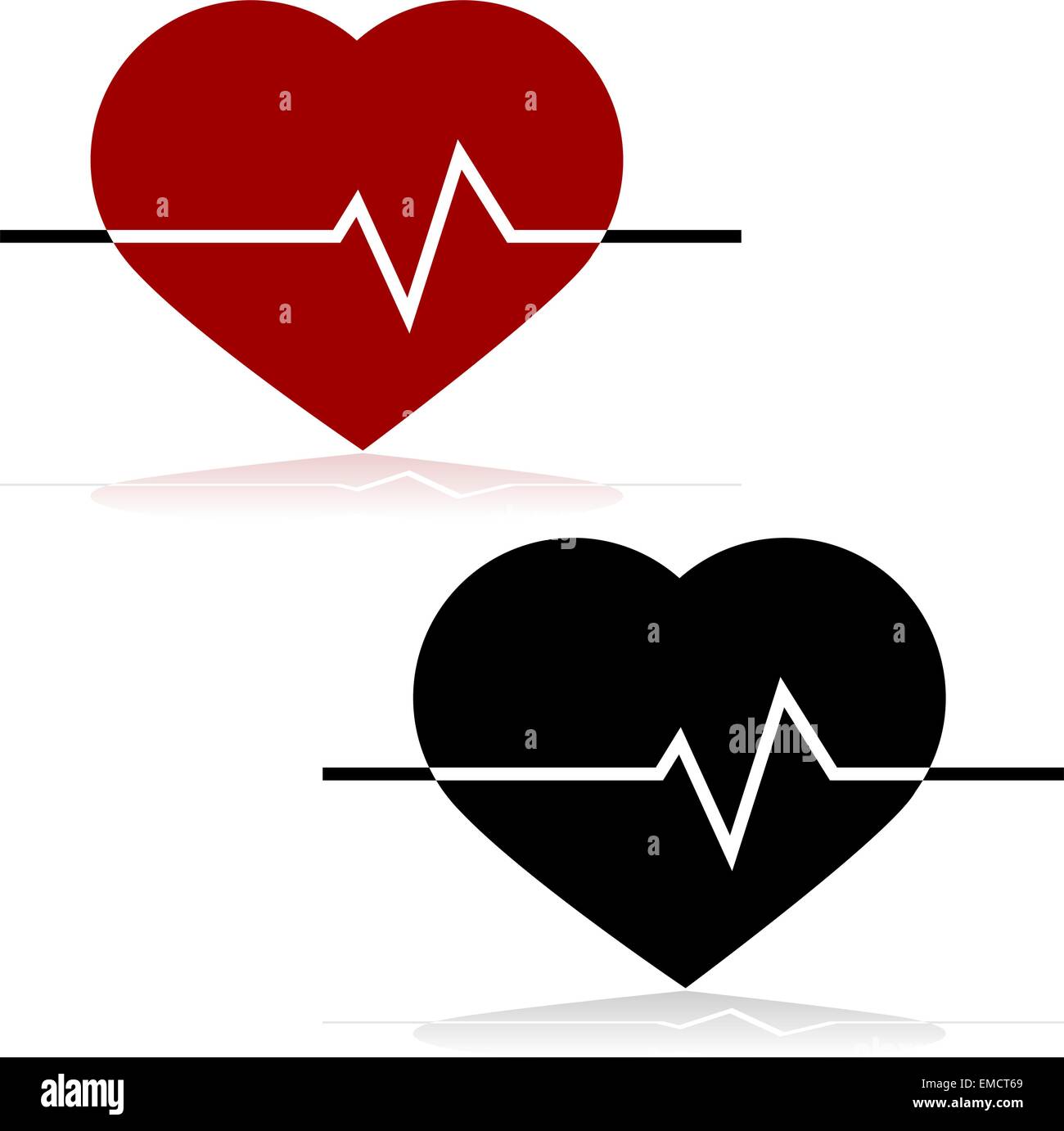 Heart attack warning Stock Vector Images - Alamy