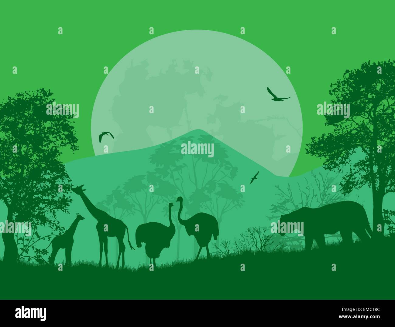 Silent animals Stock Vector Images - Alamy
