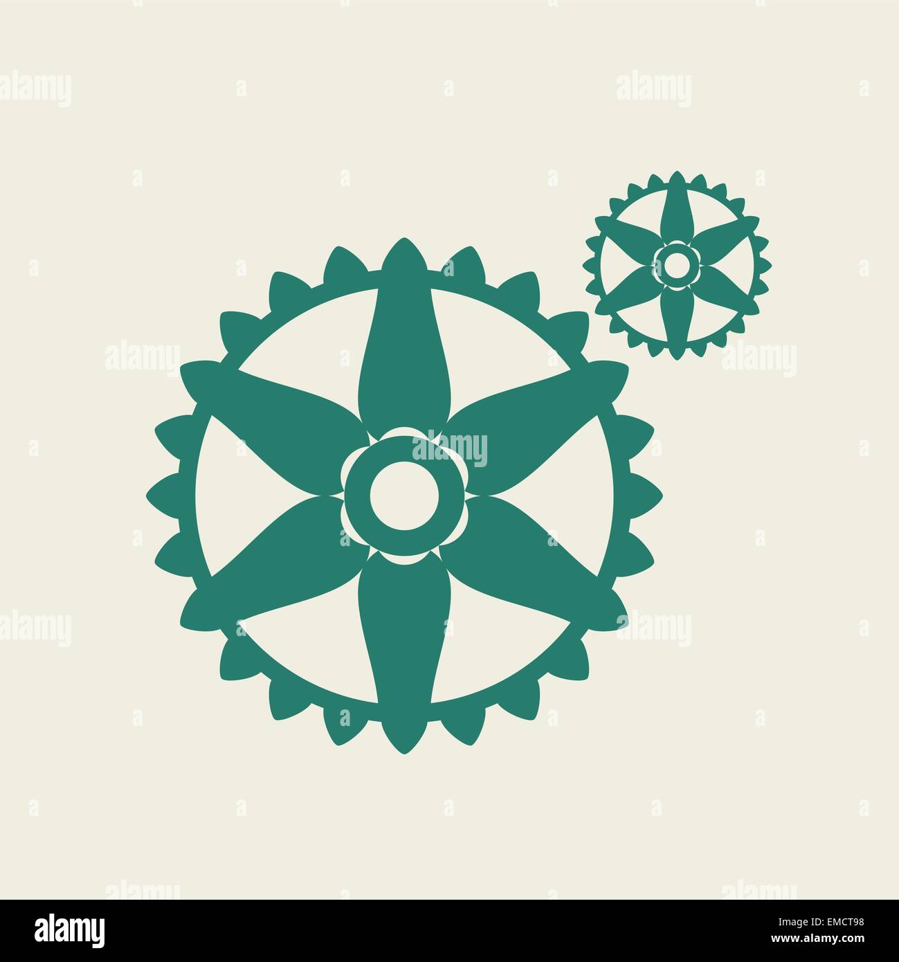 Cog gear icon simple hi-res stock photography and images - Alamy