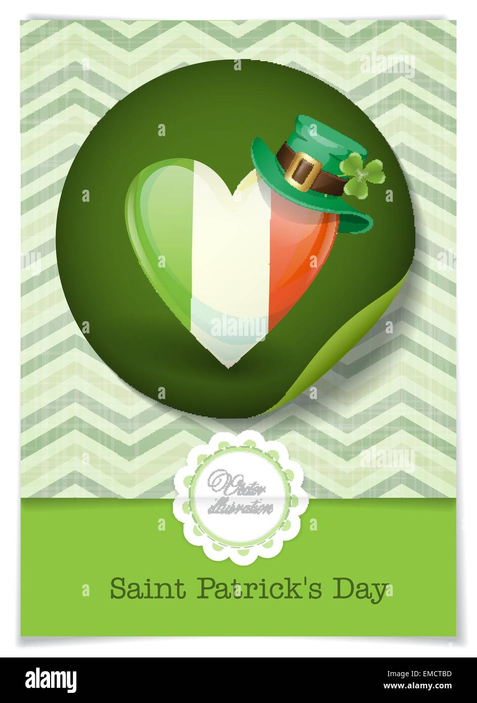 Irish flag day in Stock Vector Images - Alamy