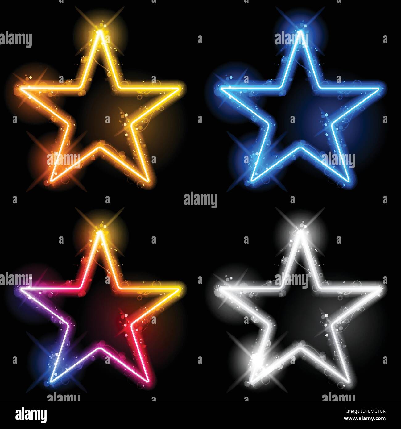 Neon stars hi-res stock photography and images - Alamy