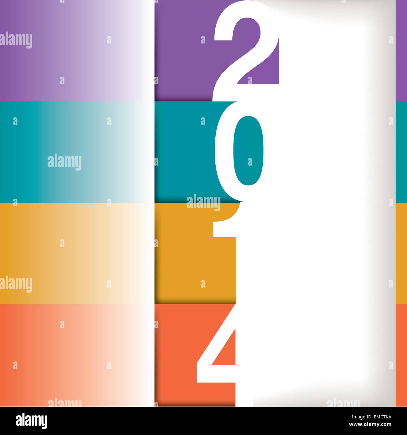 2014 number Stock Vector Images - Alamy